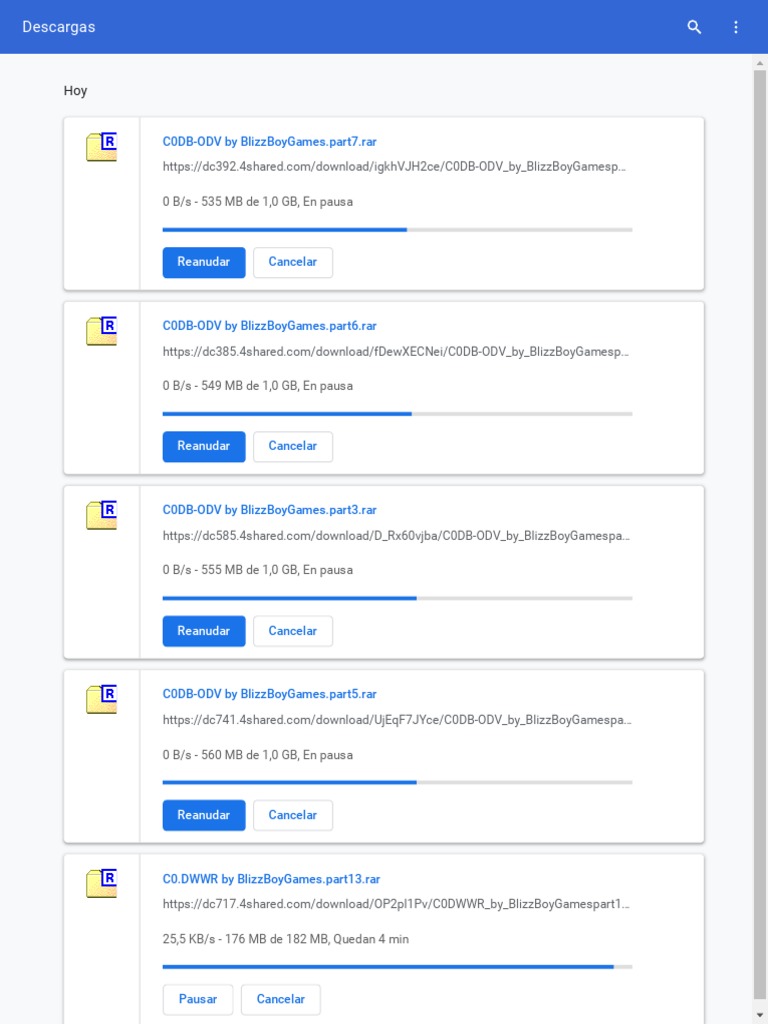C0Db-Odv by Blizzboygames - Part7.Rar: 0 B/S - 535 MB de 1,0 GB, en ...