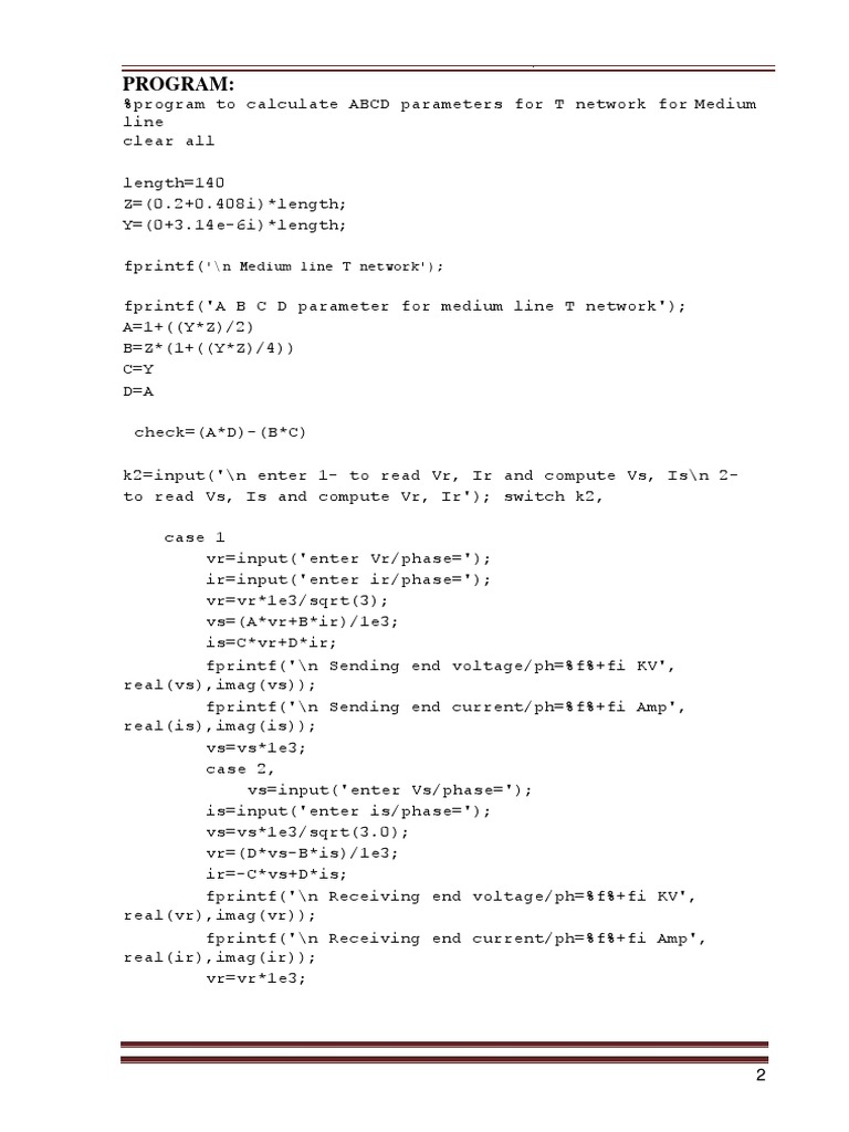 Calculation of Y-Bus Matrix Using Singular Transformation Method for ...