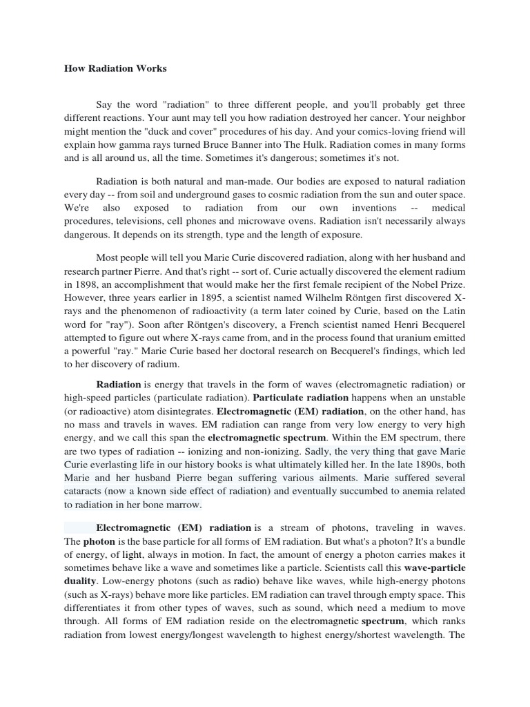 How Radiation Works: Light Radio) | Download Free PDF | Electromagnetic ...