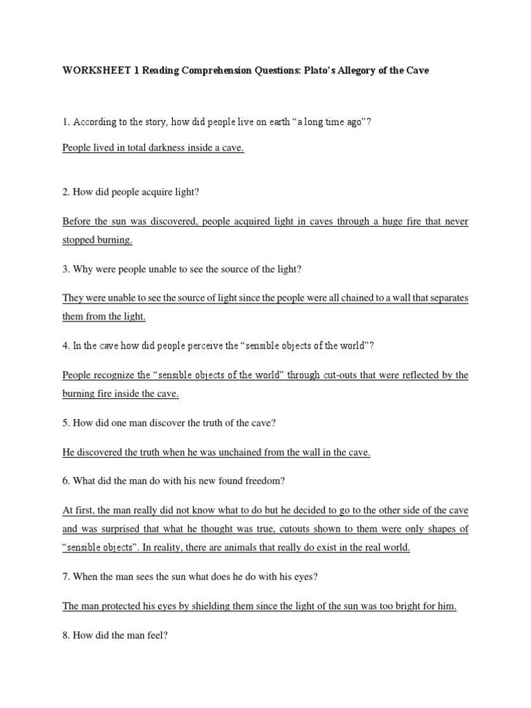 Plato - Allegory of The Cave | PDF