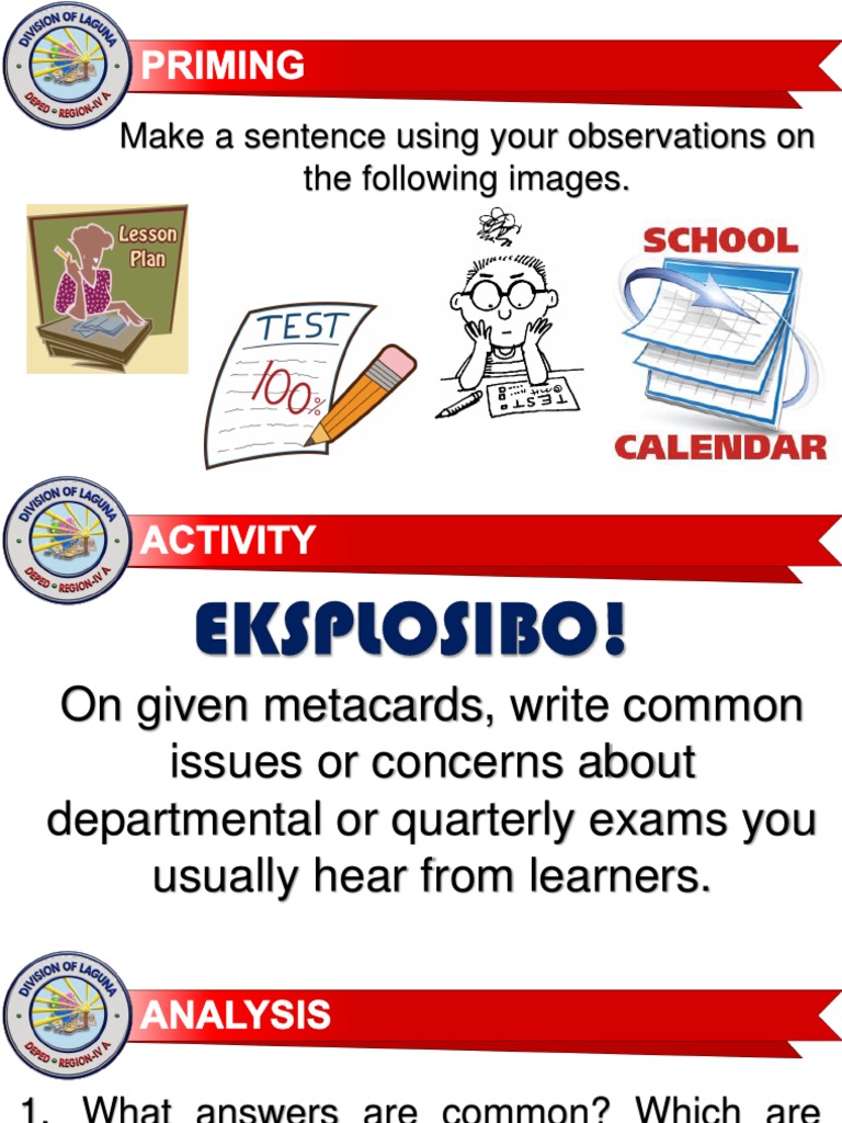 Tos and Test Results - PRESENTATION 1.ppsx | PDF | Standardized Tests ...
