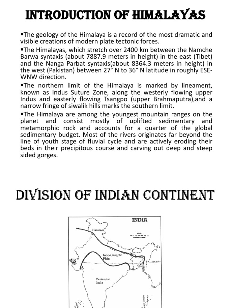 Introduction of Himalayas | PDF | Himalayas | Earth Sciences