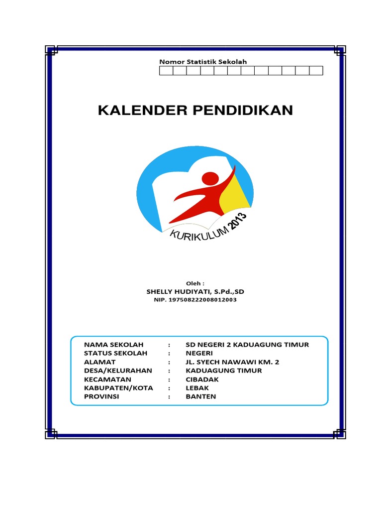 Cover Kalender Pendidikan | PDF
