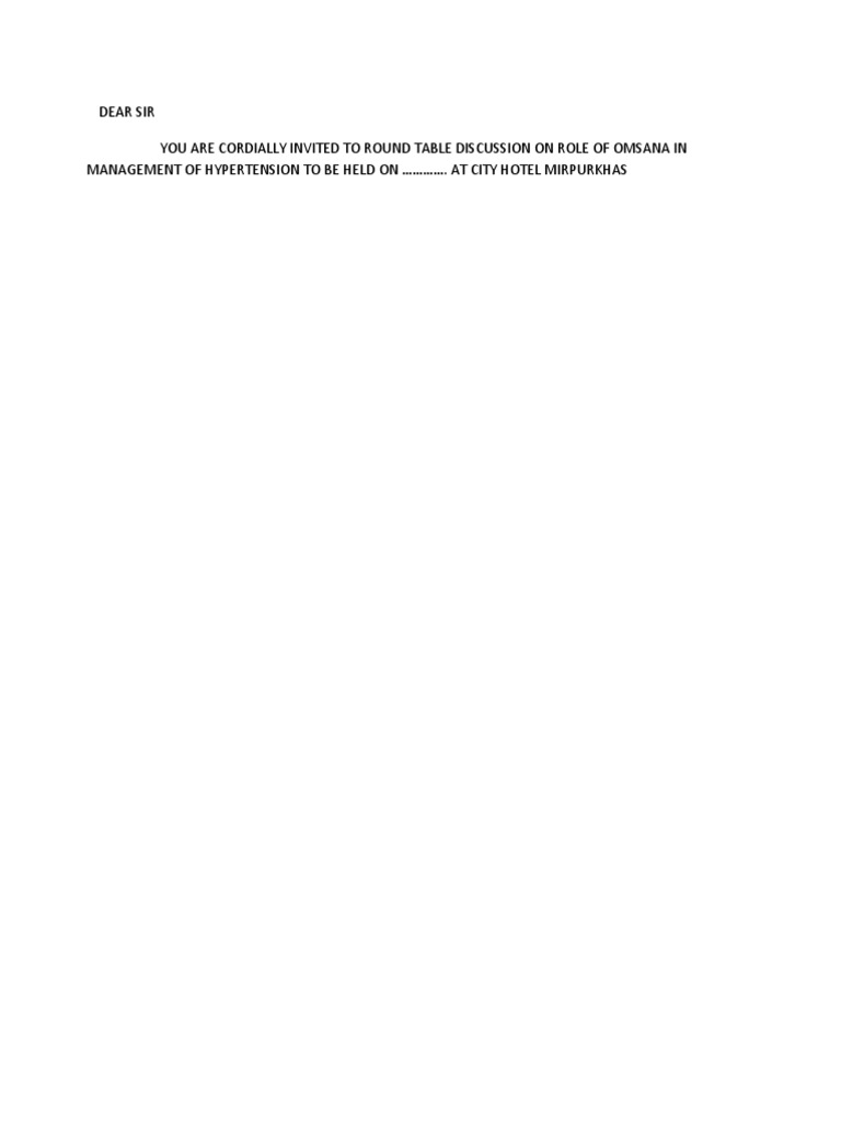 Dear Sir | PDF
