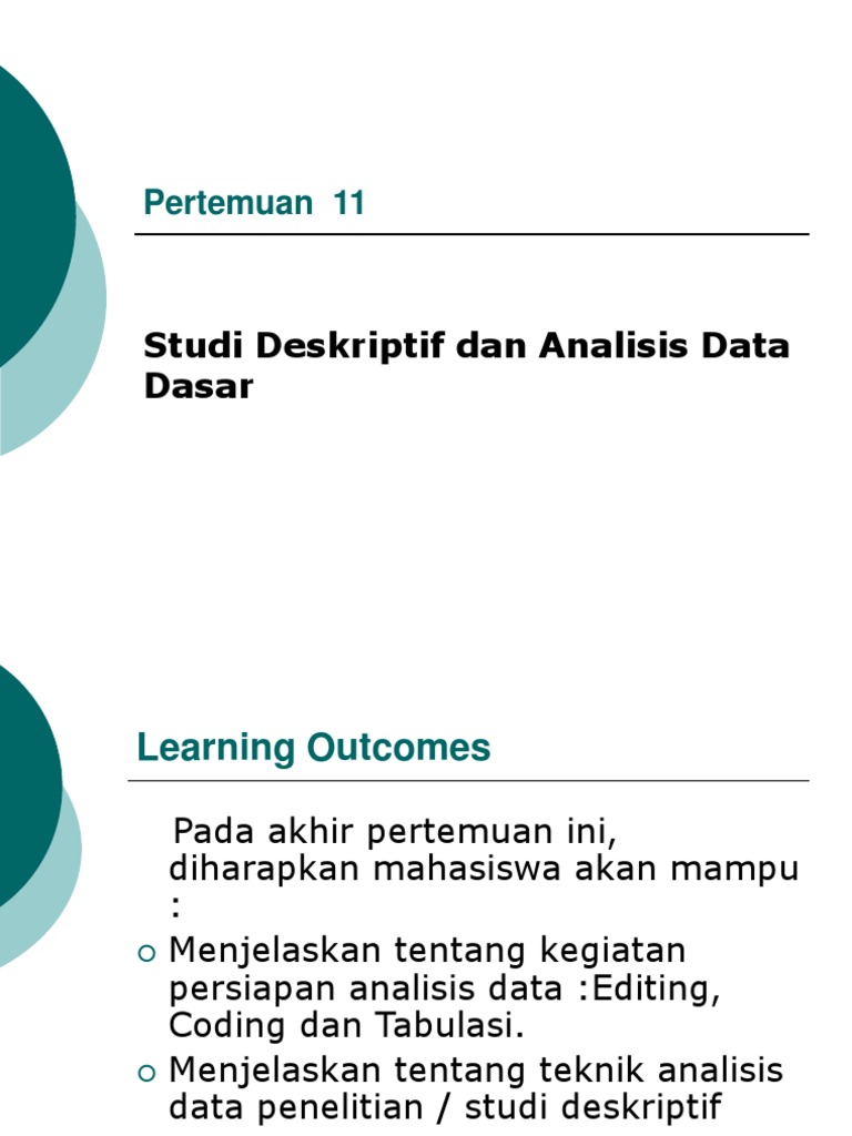 Analisa Data Dasar | PDF