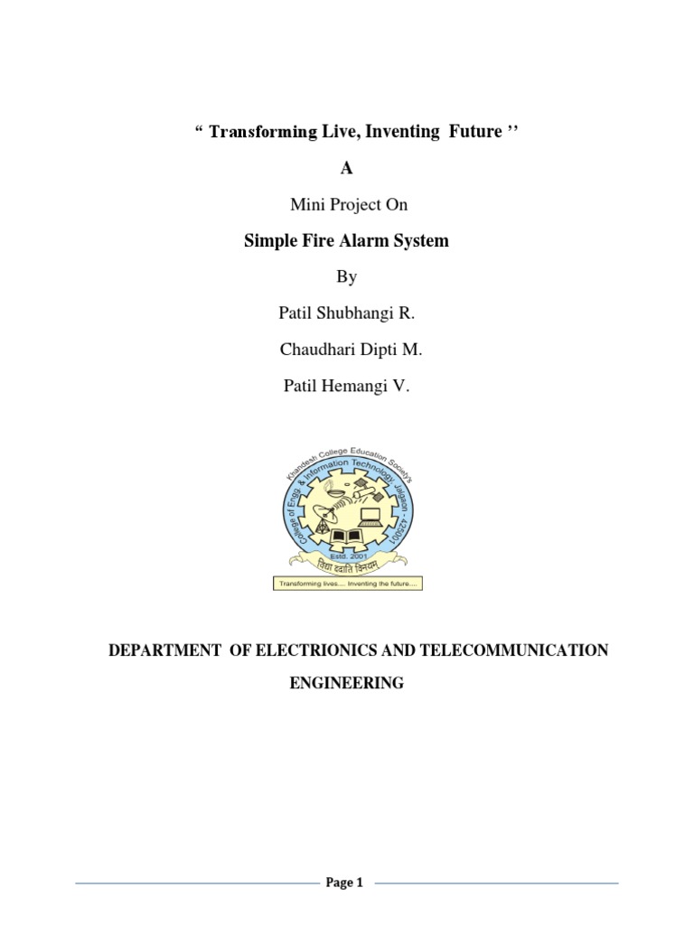 " Transforming Live, Inventing Future '' A: Mini Project On | PDF ...