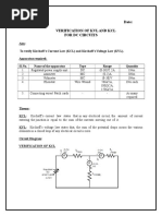 KCL KVL Lab Manual | PDF | Electrical Network | Physical Quantities