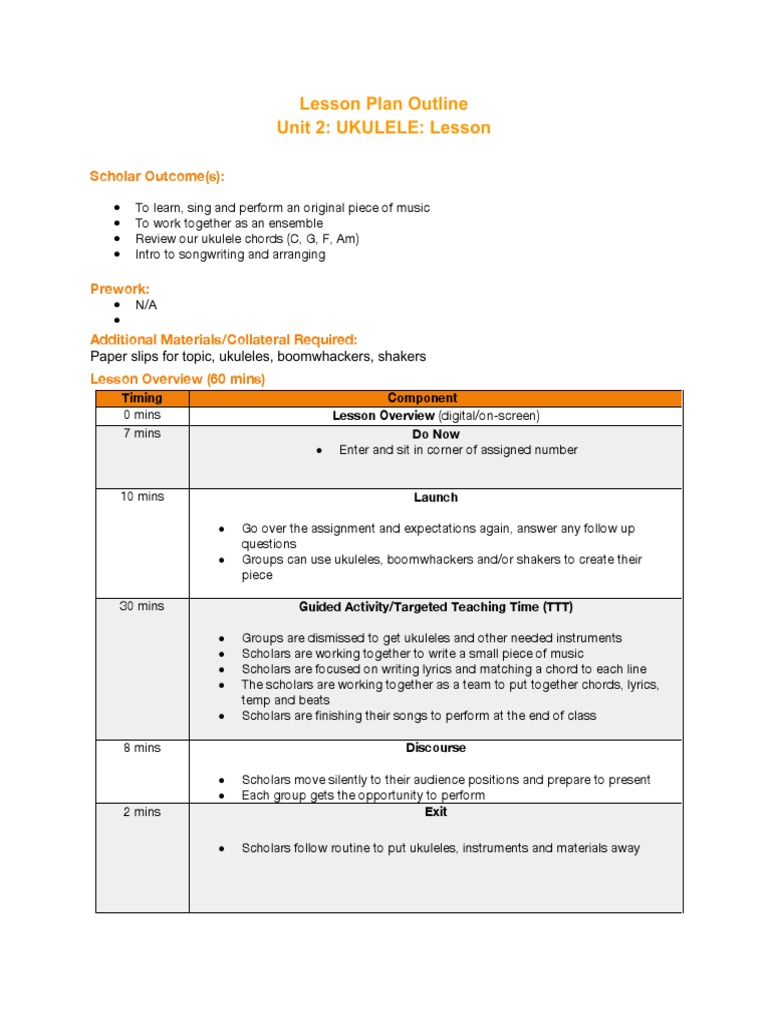 Lesson Plan October 11th