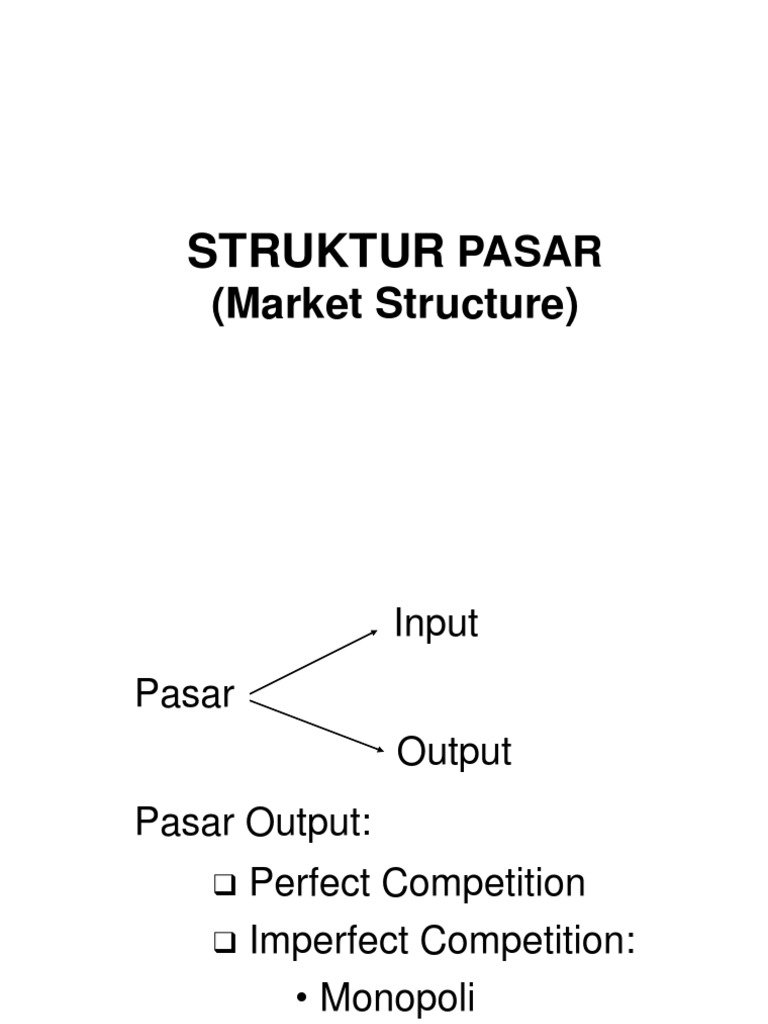 Struktur Pasar | PDF | Oligopoly | Market Power