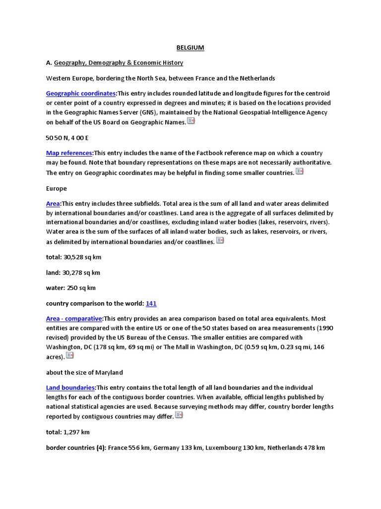 An Overview of Belgium: Geography, Demography, Economic History and ...