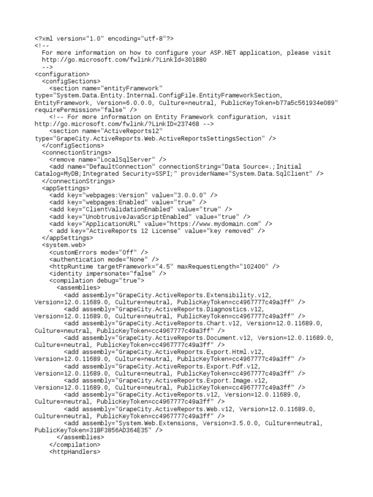 Web Config | PDF | Computing | Software