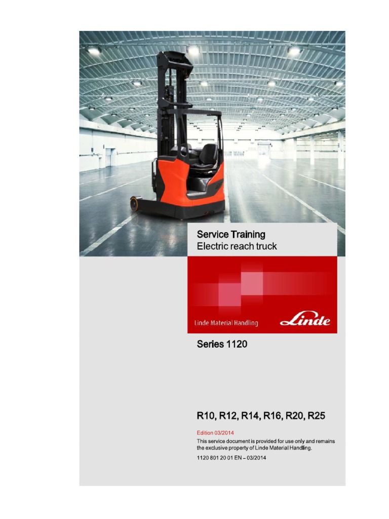 Linde 1120 Training Manual | PDF