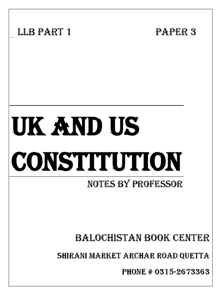UK Constitution Overview and Features | PDF | House Of Lords ...
