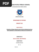 Estimating Charge on Pith Balls Experiment | PDF | Electric Charge | Force