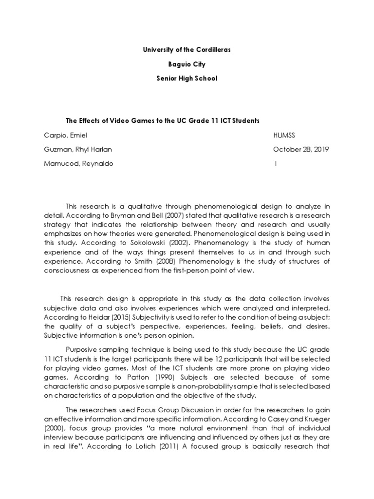 PR1 Proposal | PDF | Focus Group | Questionnaire