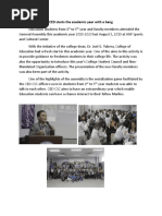 Recognition Day Script | PDF | Academia | Further Education