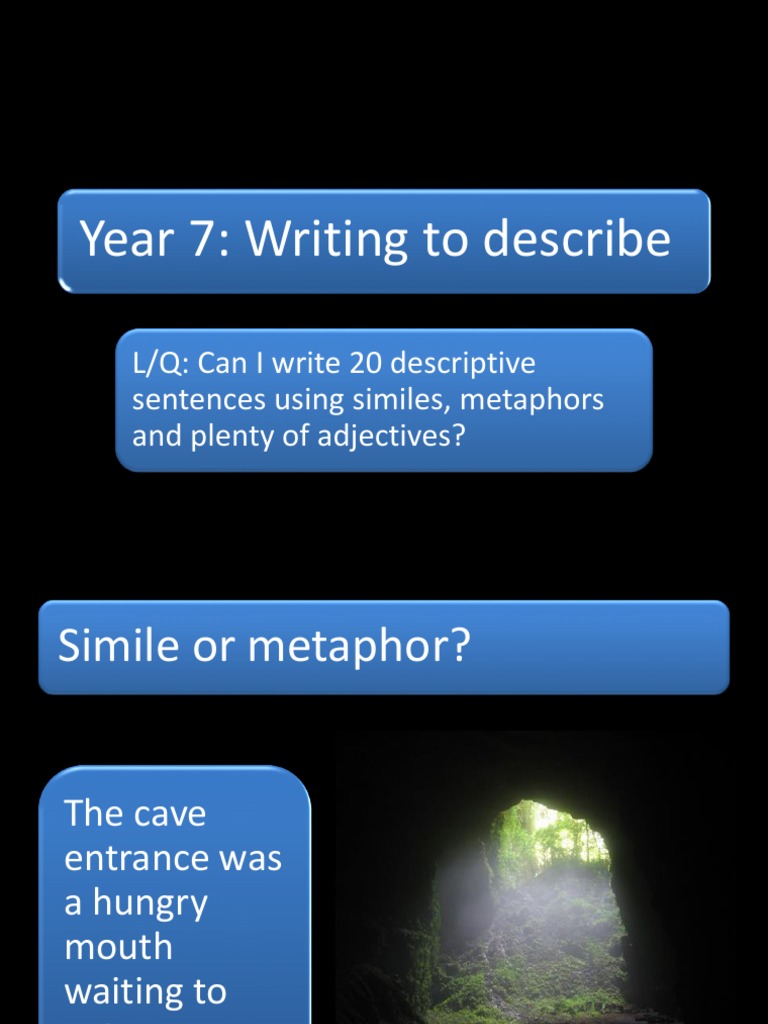 Descriptive Writing Year 7 | PDF