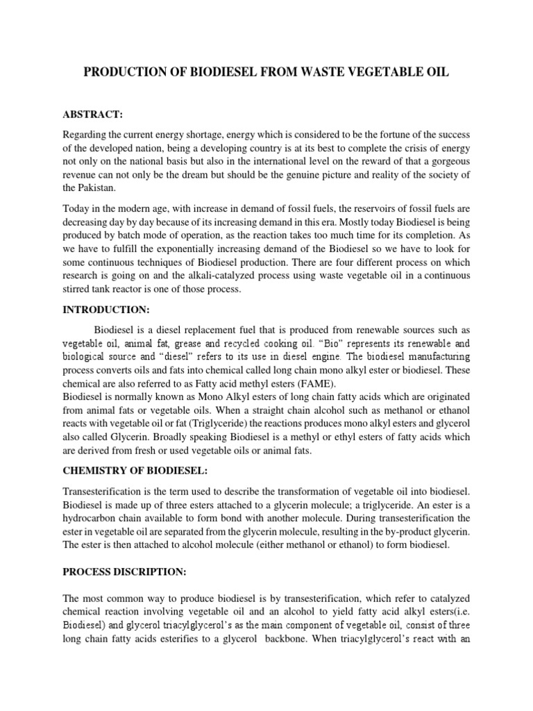 Data Biodiesel Poster | PDF | Biodiesel | Ester