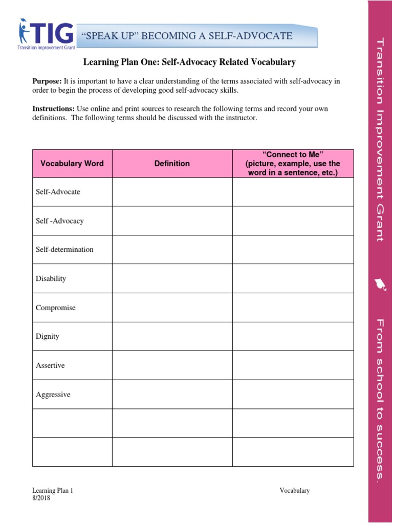 Lesson 1 Vocabulary | PDF