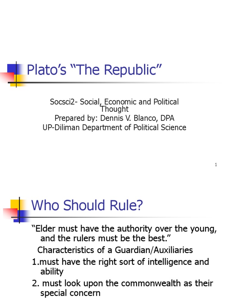 Socsci 2 Plato's Republic | PDF | Truth | Reality