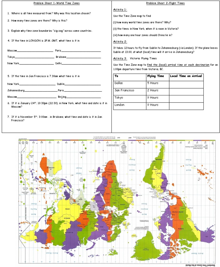 Understanding Time Zones: Calculating Times Across the Globe | PDF ...