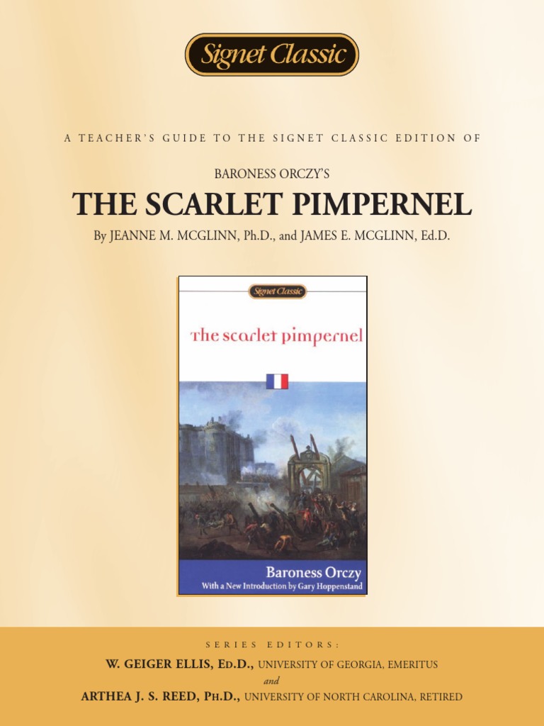 Pimpernel Study Guide | PDF | The Scarlet Pimpernel | Emma Orczy