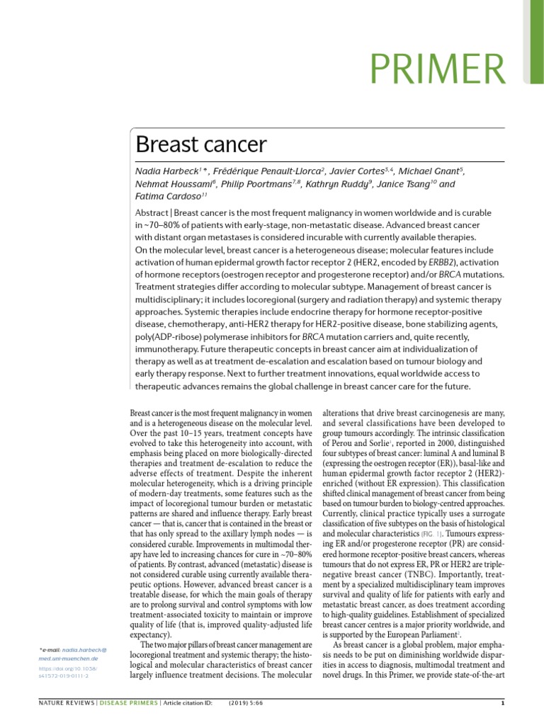 Breast Cancer | PDF | Cancer | Breast Cancer