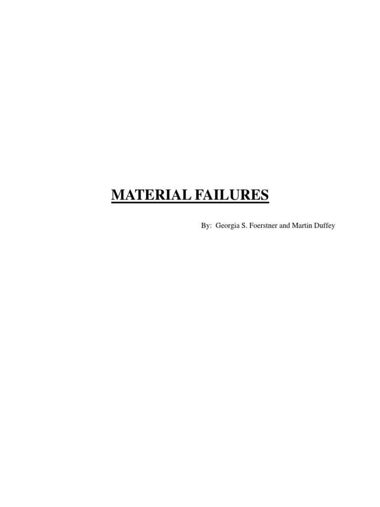 Material Failures | Download Free PDF | Materials Science | Fracture