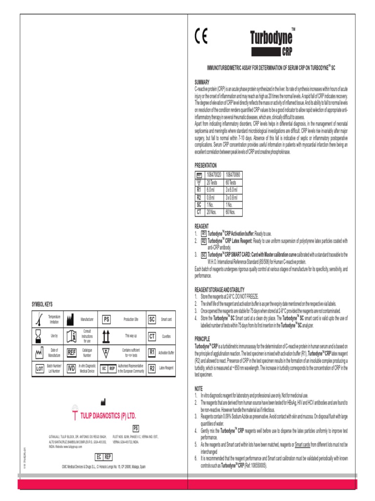 Turbodyne: Tulip Diagnostics (P) LTD | PDF | C Reactive Protein ...