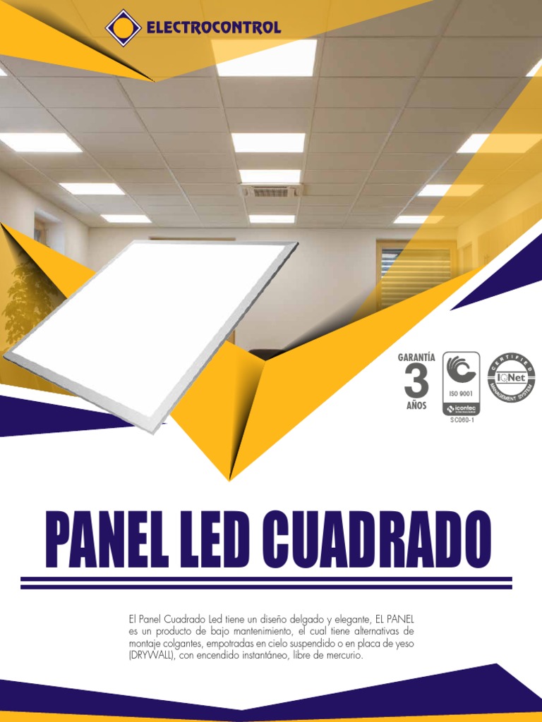 Panel Led Cuadrado | PDF | Diodo emisor de luz | Encendiendo