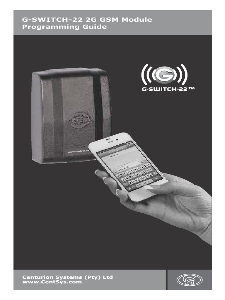 Centurion G-SWITCH-22 Pocket Programming Guide-22052015 AP WEB | PDF ...