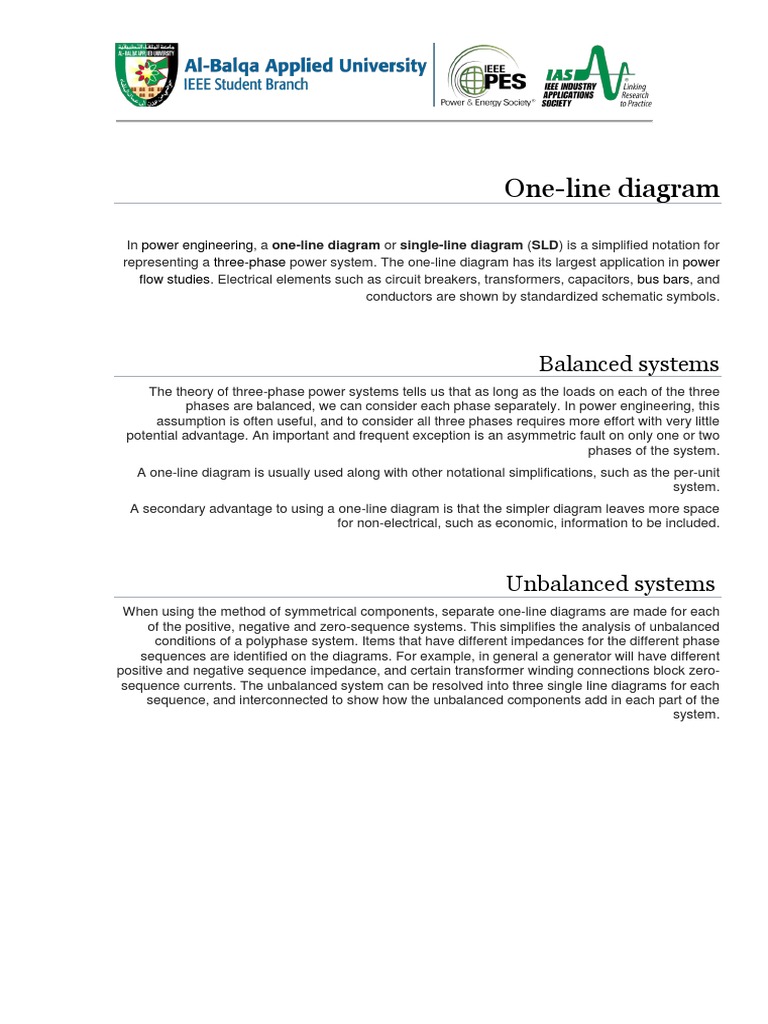 (SLD) One Line Diagram | PDF | Electrical Engineering | Physics