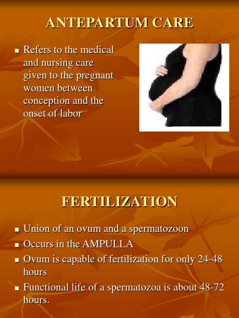 Antepartum Care Overview and Guidelines | PDF | Pregnancy | Fetus