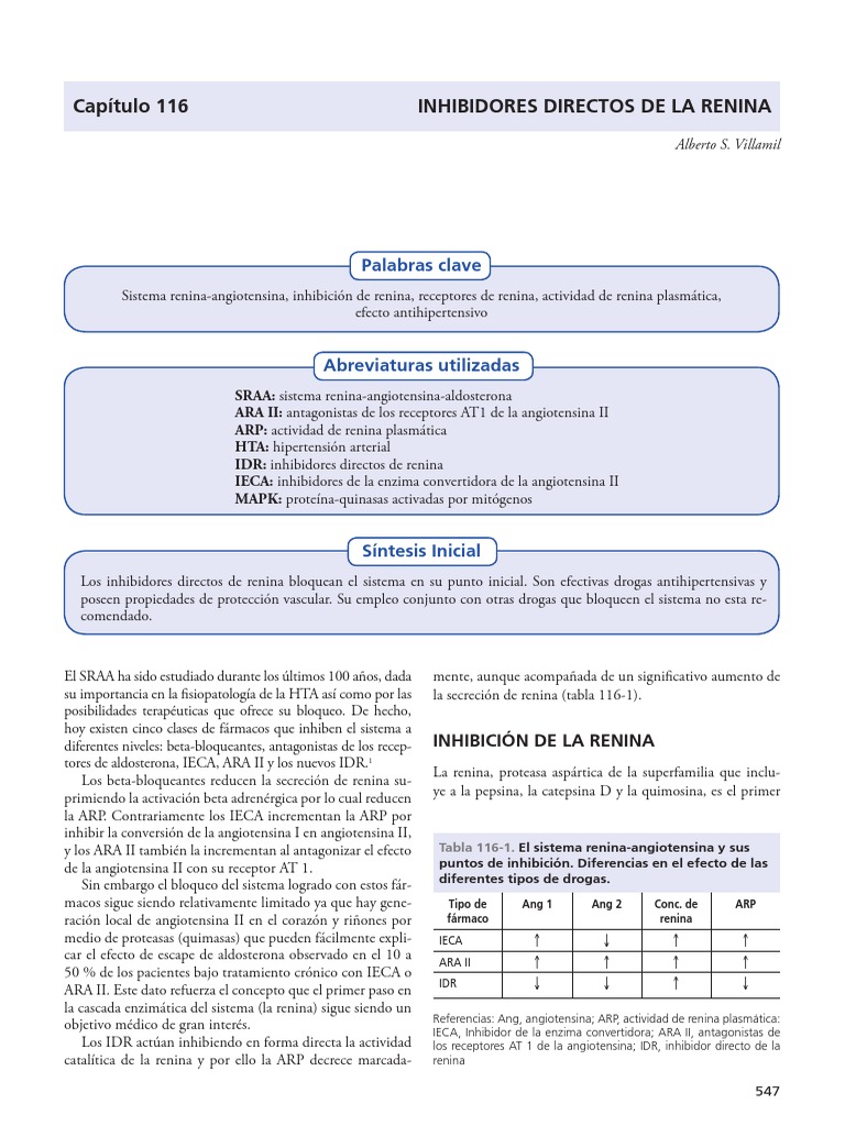 Cap 116 PDF | PDF | Angiotensina | Hipertensión