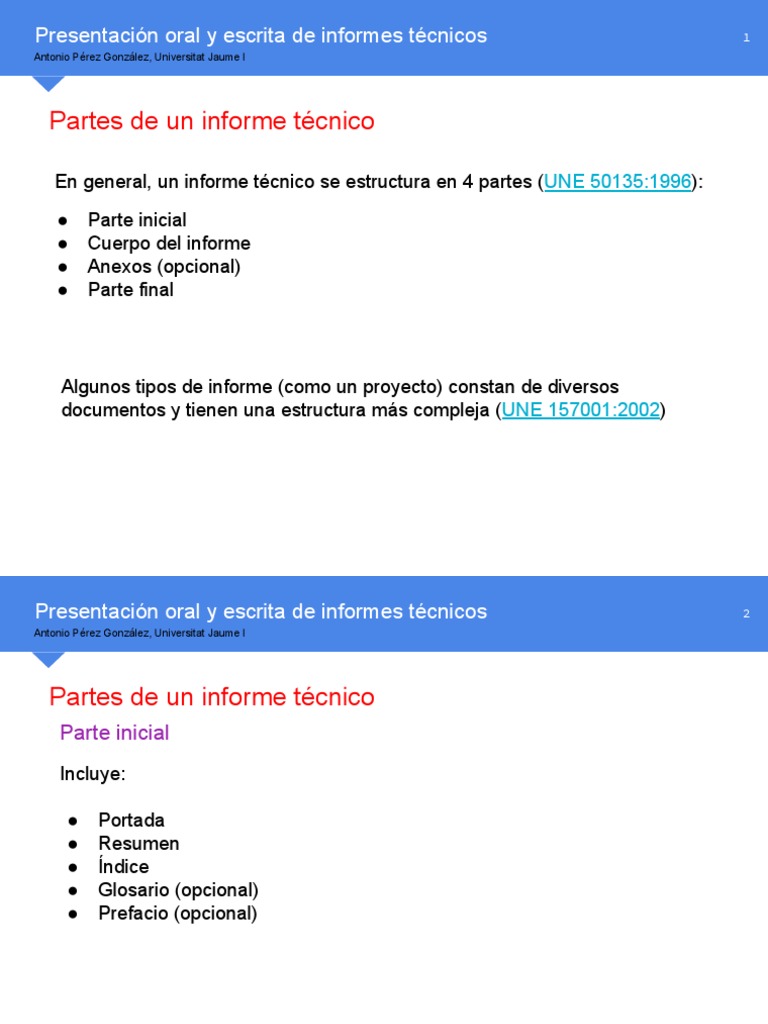 Partes Del Informe | PDF | Sumario abstracto) | Informática y ...