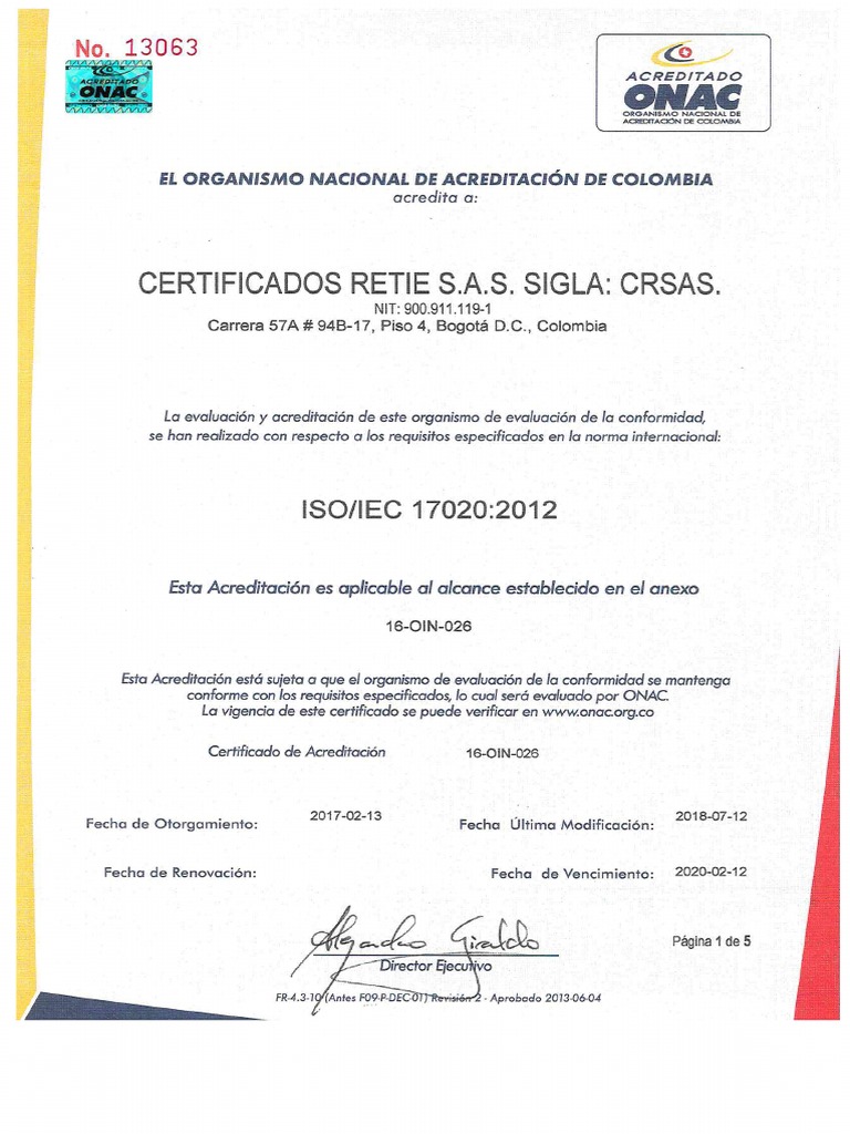 Certificaciones Retie | PDF