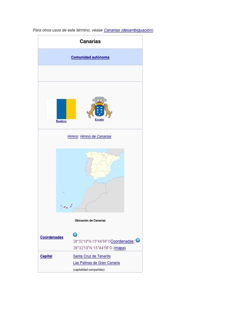 Islas Canarias | PDF | Islas Canarias | Geografía Física