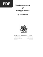 Importance of being earnest Script | PDF | The Importance Of Being Earnest