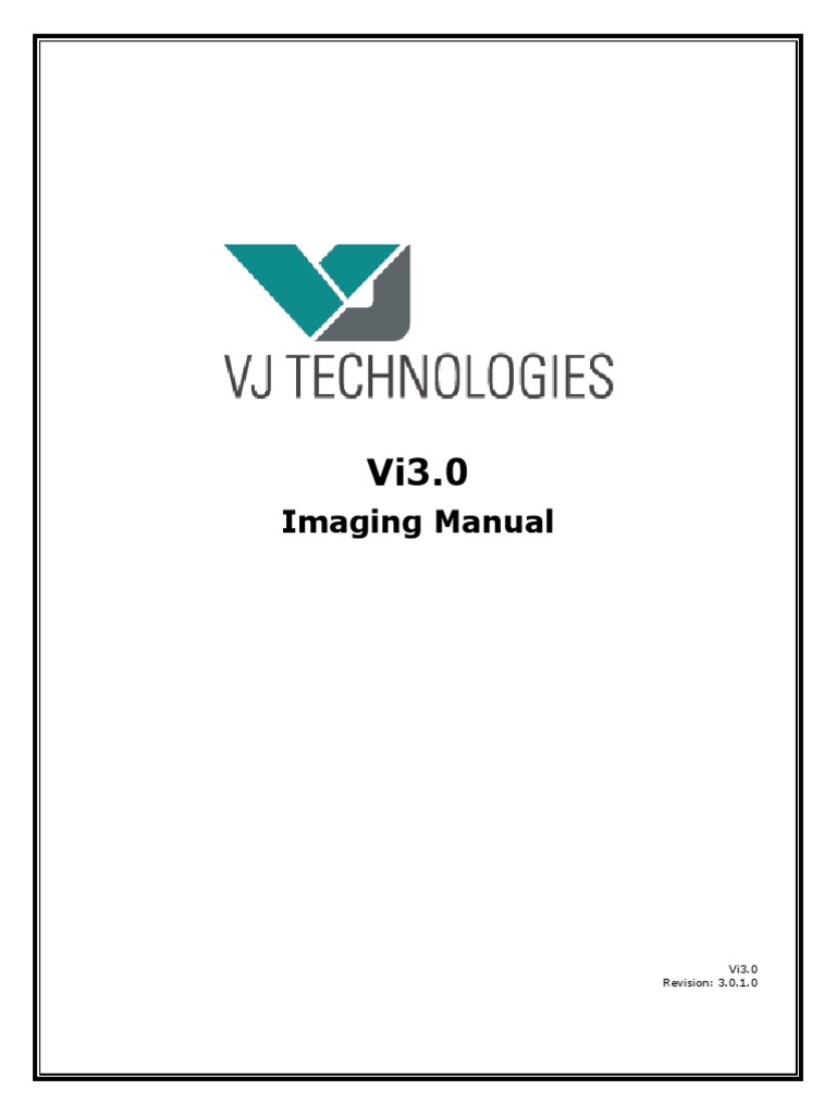 Vi3.0 Imaging Manual | PDF | Icon (Computing) | Cartesian Coordinate System