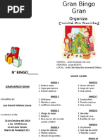 Boletas de Bingo | PDF | Cocina, comidas y vino