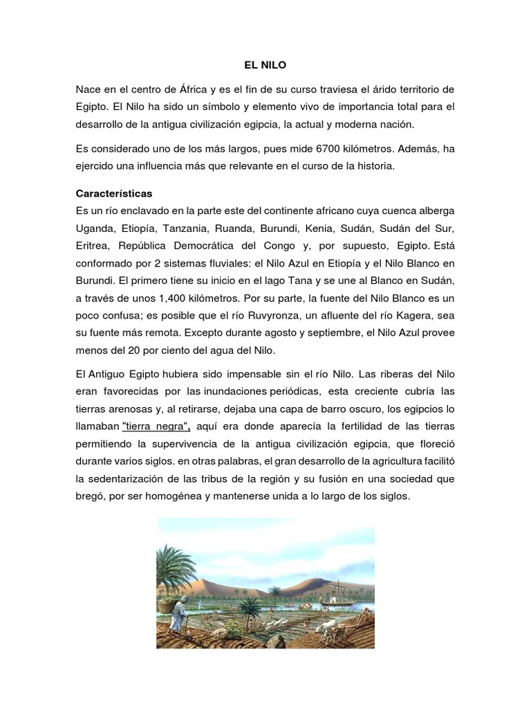 El Nilo | PDF | Nilo | Egipto