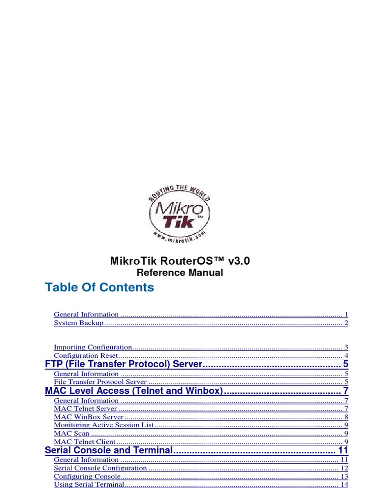 Manual Configuracion RB | PDF | Firewall (Computing) | Domain Name System