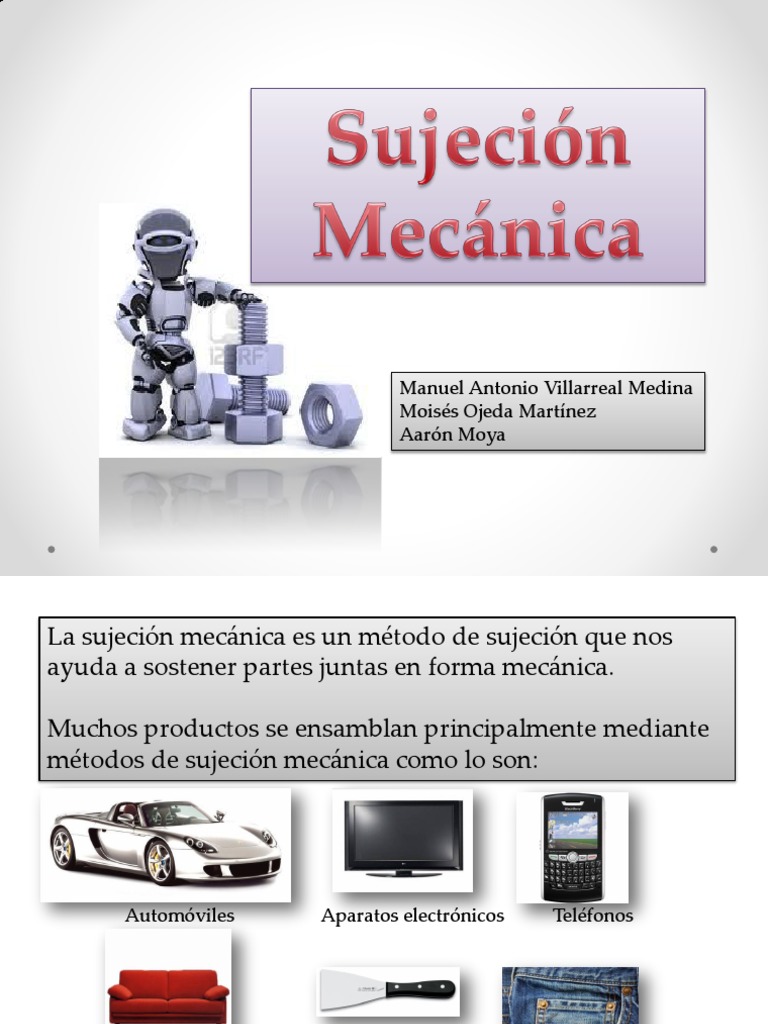 Sujecion Mecanica | PDF | Tornillo | Corrosión