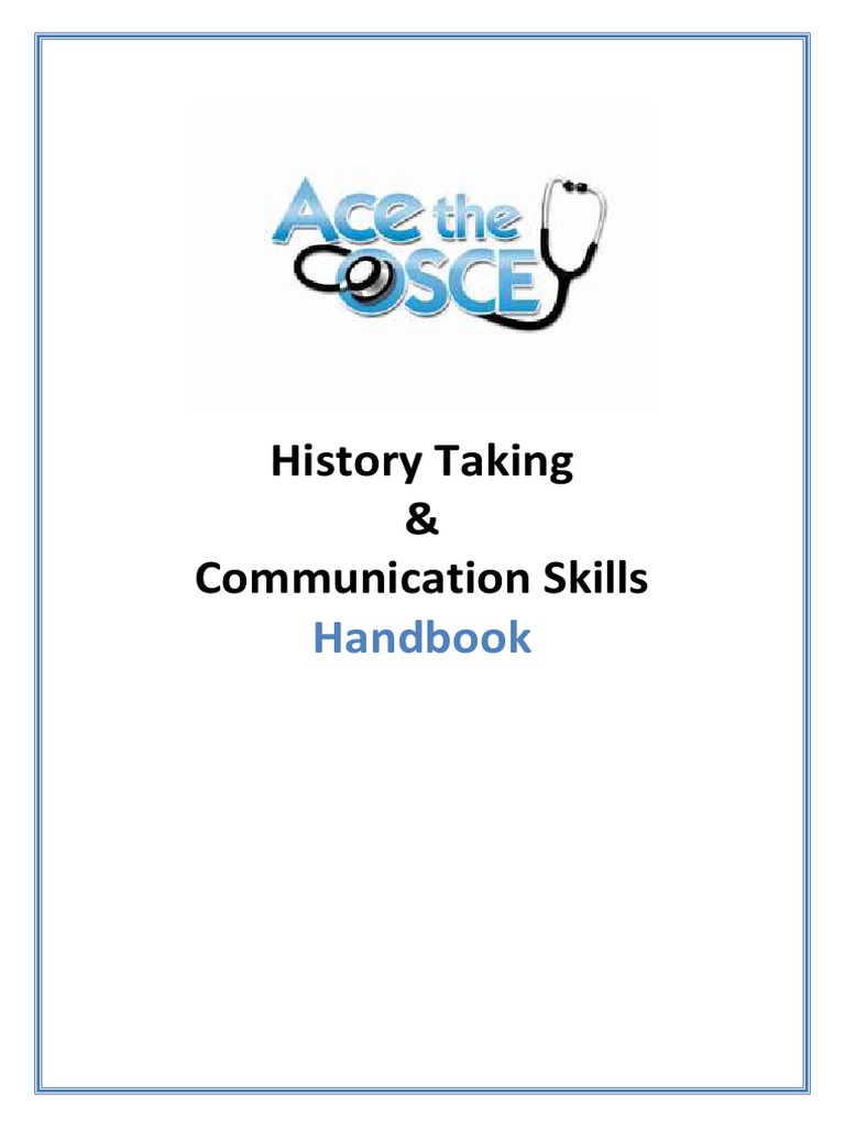 Ace The OSCE2 Book | PDF | Cough | Constipation