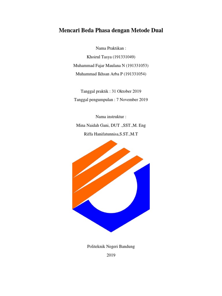 Mencari Beda Phase Dengan Metode Dual | PDF