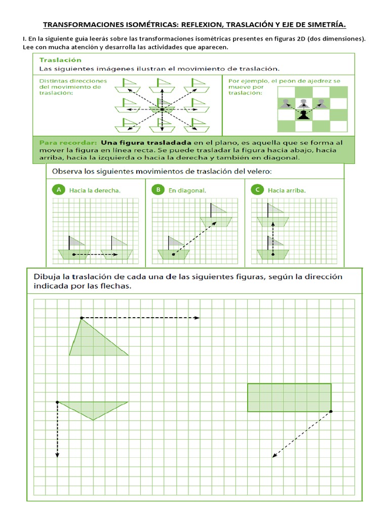 Transformaciones Isométricas | PDF