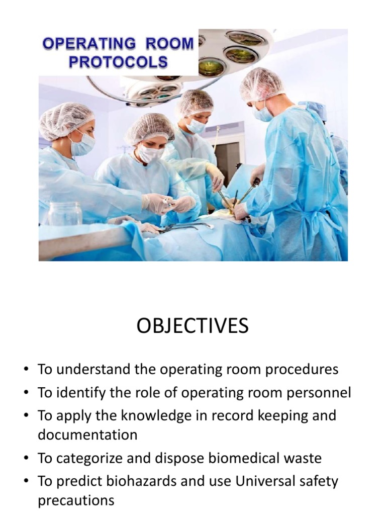 Ot Protocol | PDF | Surgery | Anesthesia