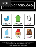 Fichas de Conciencia Fonológica Final | PDF