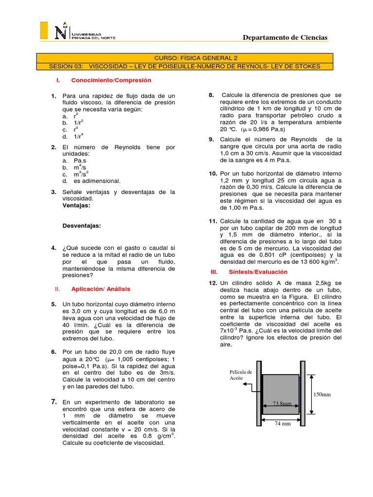 Viscosidad | PDF | Viscosidad | Numero Reynolds