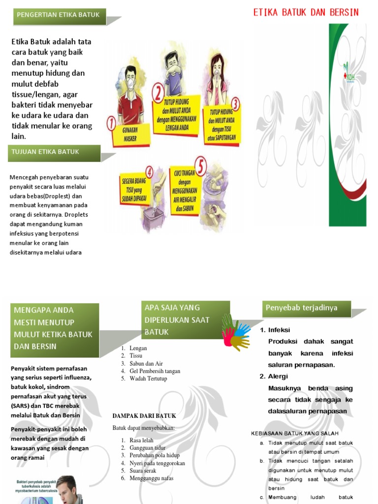 Leaflet Etika Batuk | PDF